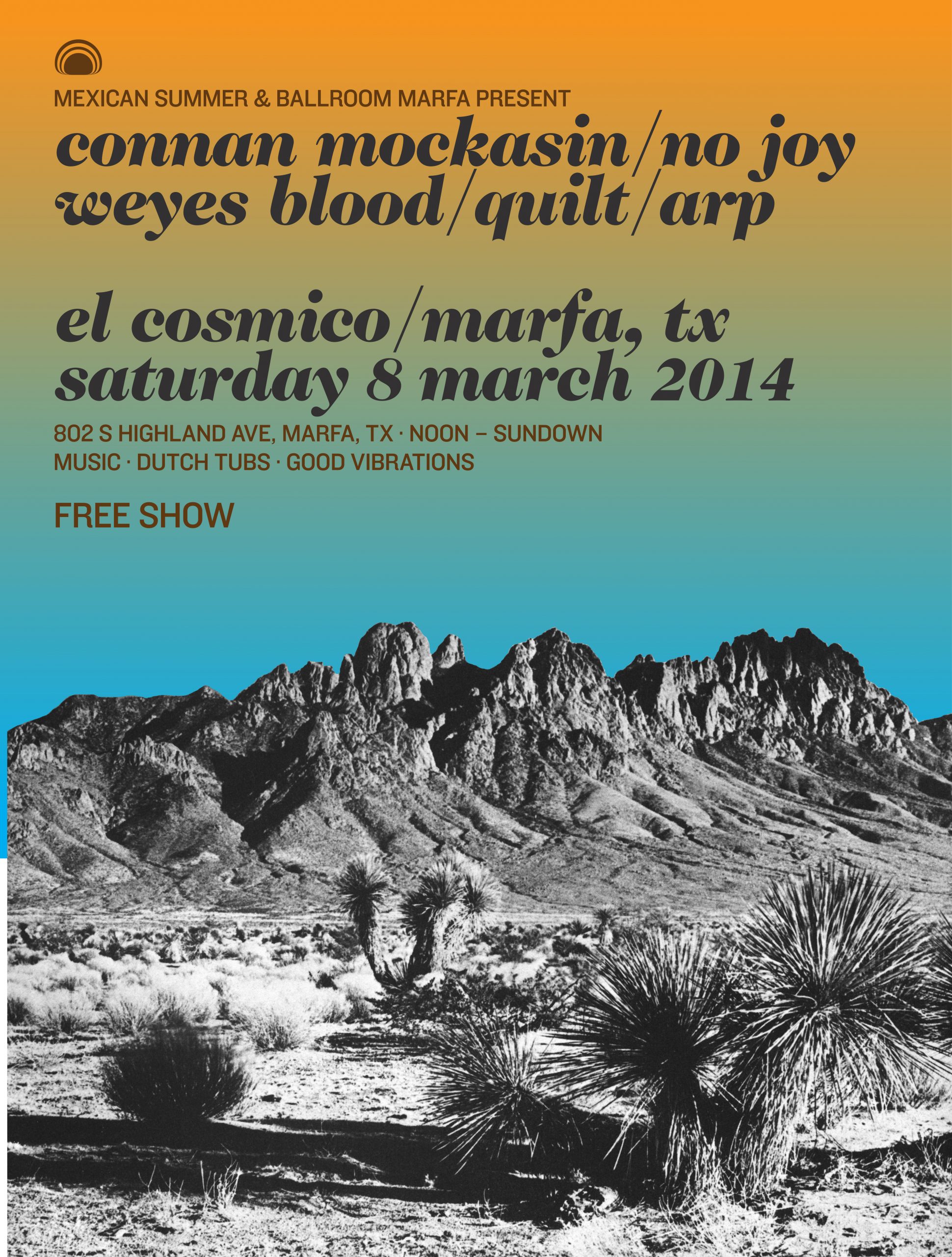 Marfa Myths 2014 – Ballroom Marfa