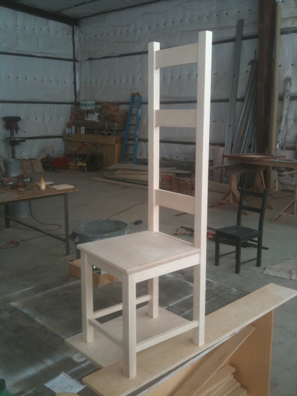 Maria Jose Arjona’s Finished Chair – Ballroom Marfa